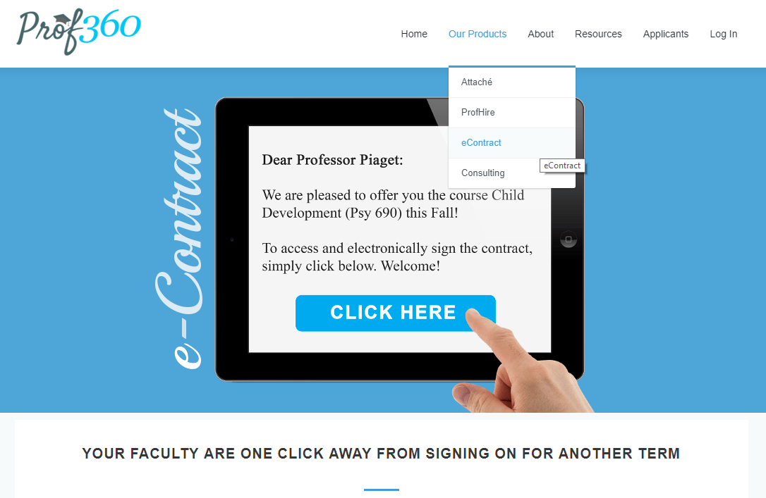 Prof360 - The FIRM Platform - eContract