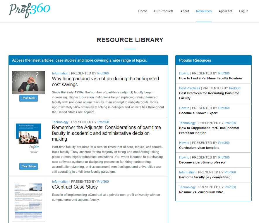 Prof360 - Resource Library